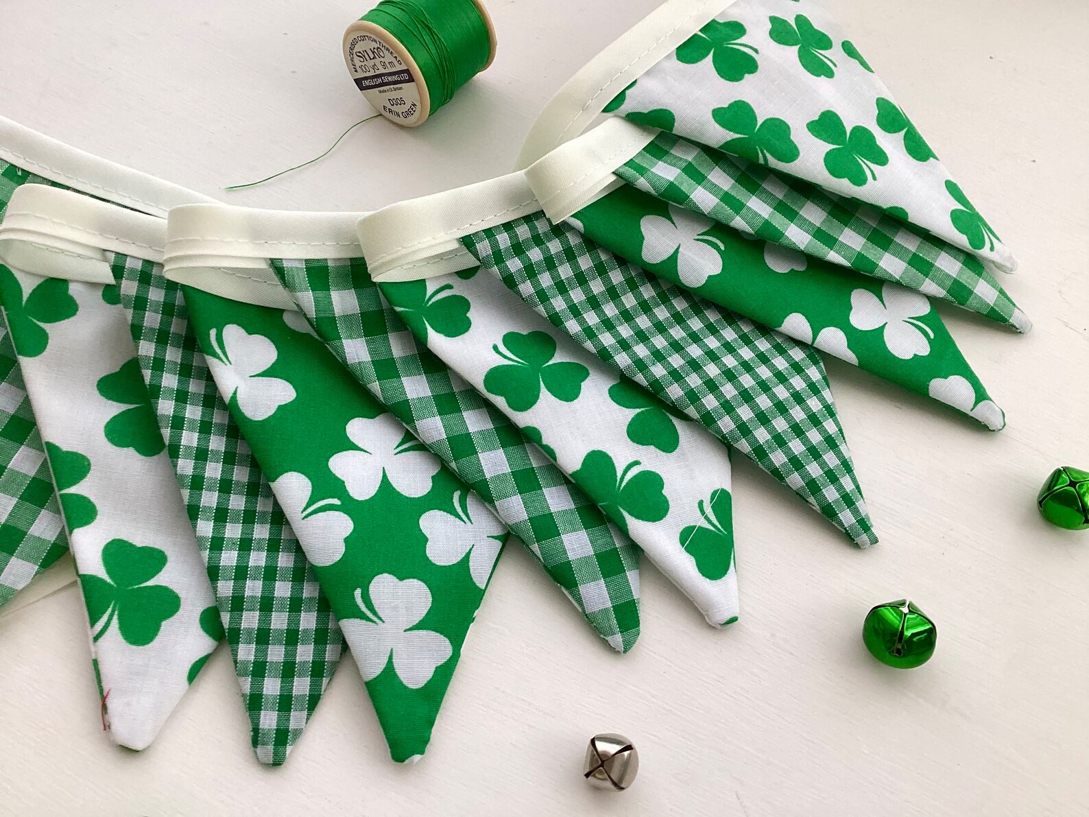 Irish Small Flag Bunting, Luck of the Irish - Fabric Garland, St ...