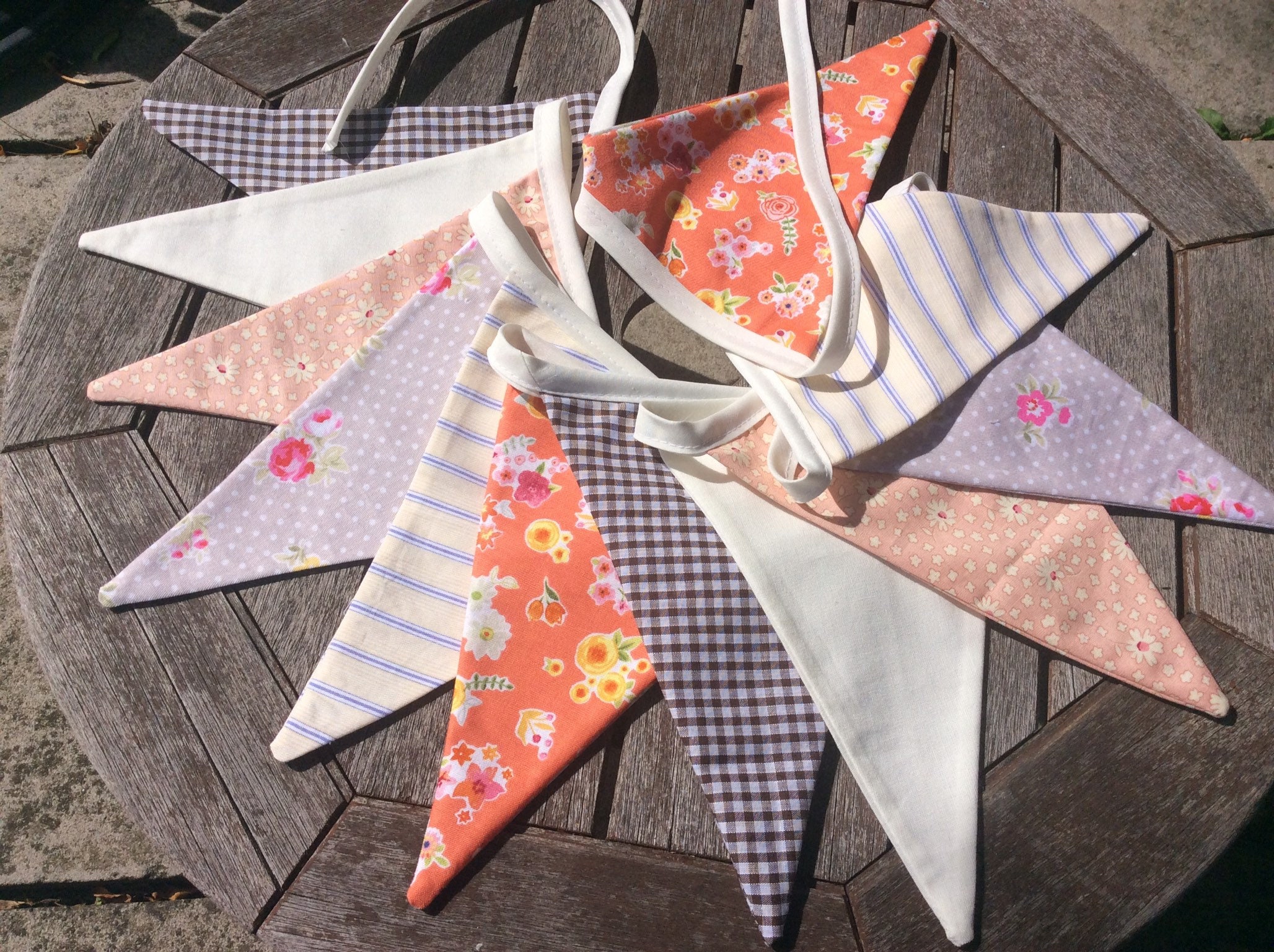 Bunting for Fall 12 Flags 8ft Long With Ties Harvest - Etsy UK