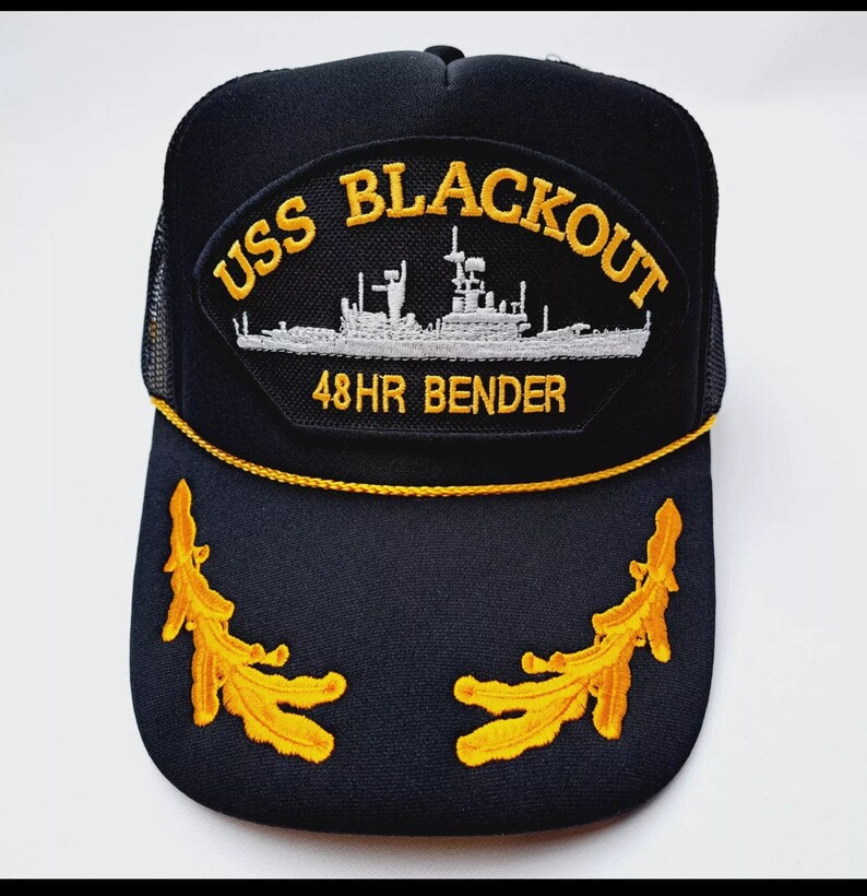 USS Enterprise CVAN-65 Baseball Cap Hat Mesh Snapback Blue Embroidered ...