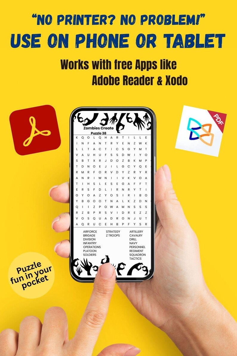 50 Zombie Word Search Puzzles + Mazes & Answer Key | Fun Horror Puzzle ...