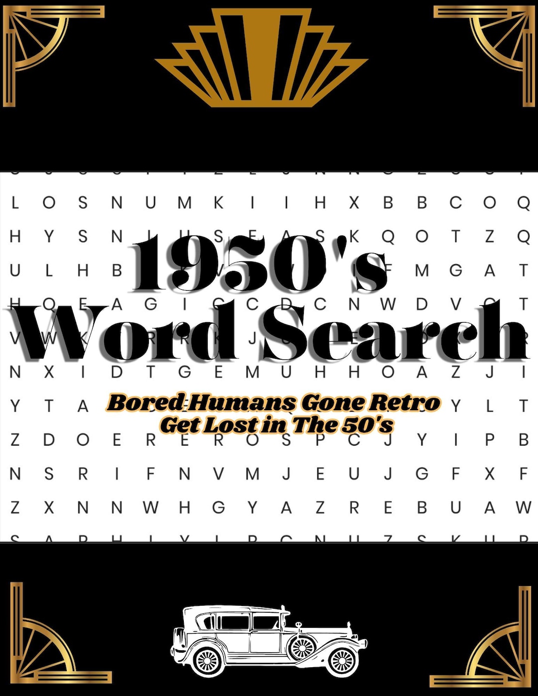 1950s Crossword Puzzle Pack | 50 Easy Puzzles for All Ages - Etsy