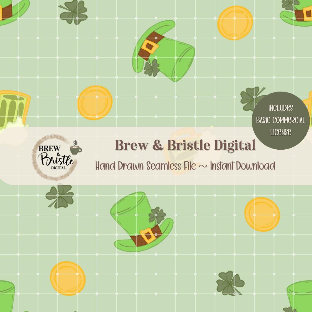 St Patrick's Day Seamless File | St Patty's Day Digital Paper ...