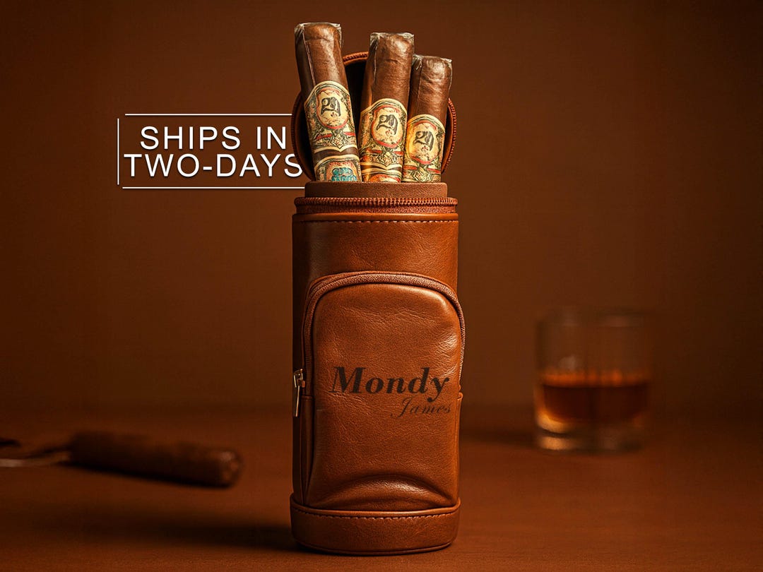 Personalized Cigar Humidor Case, Cigars Accessories, Groomsmen Gift ...