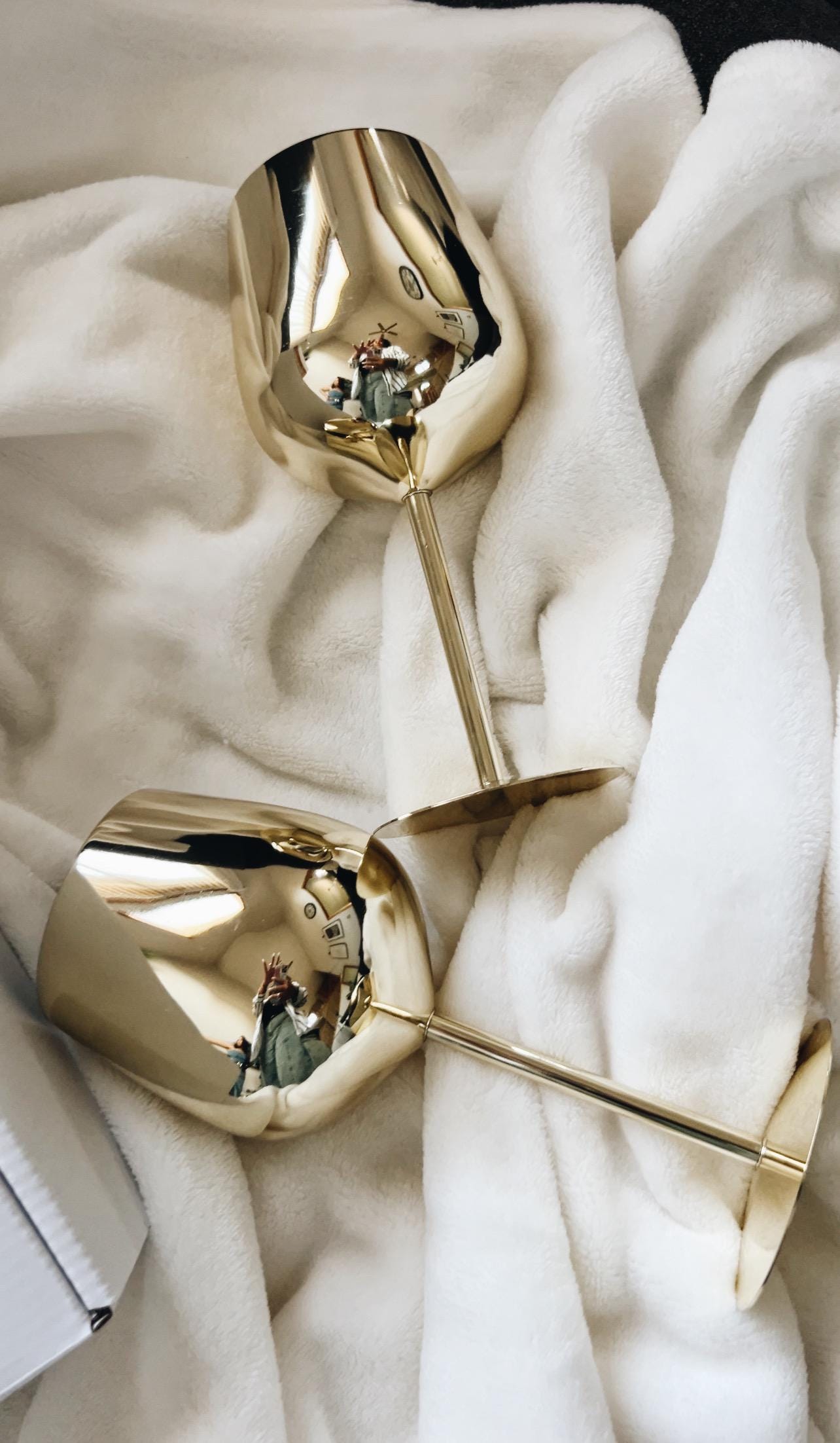 Orla Gold Stainless Steel Wine Glass Set: Travel, Camping, Anniversary ...