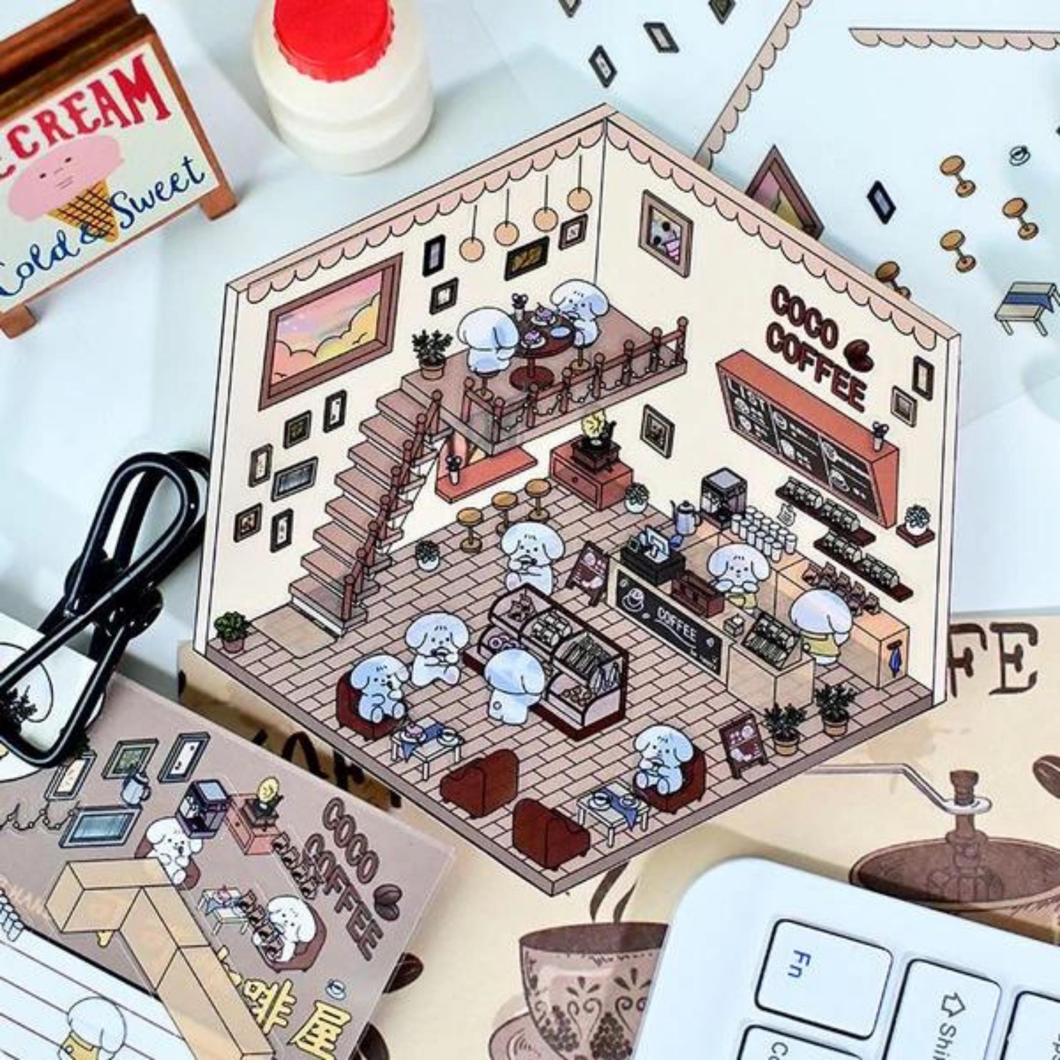 Isometric Sticker Scene Pack 4 Theme, Deco Sticker, Miniature Sticker ...