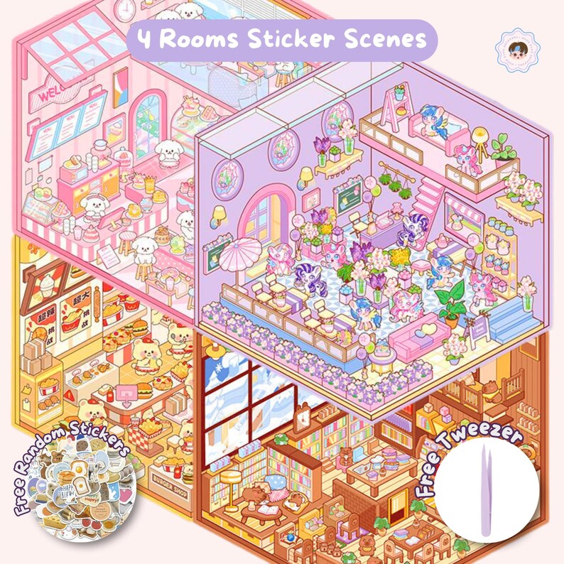 Capybara Sticker Pack: Kawaii Japanese Korean Theme, DIY Decor - Etsy