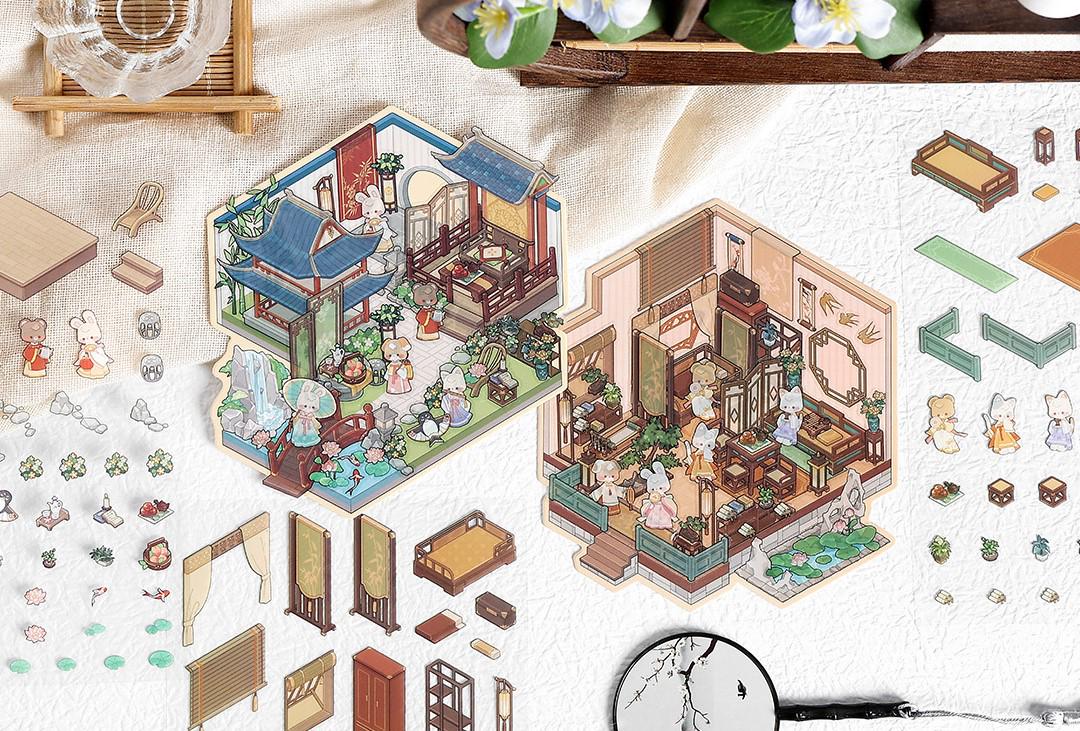 Isometric Sticker Scene Pack 4 Theme, Deco Sticker, Miniature Sticker ...