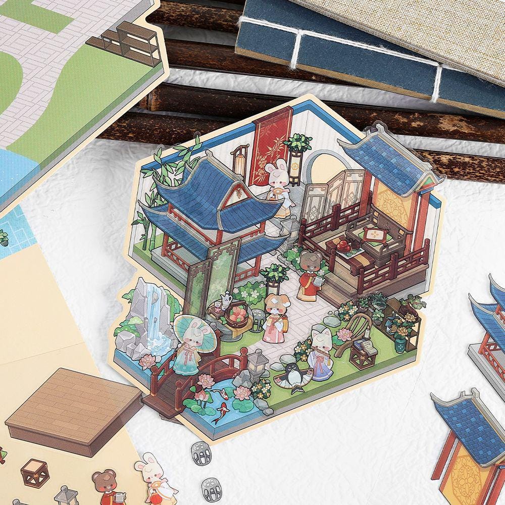 Isometric Sticker Scene Pack 4 Theme, Deco Sticker, Miniature Sticker ...