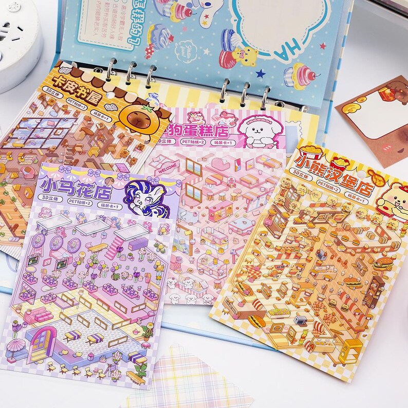 Capybara Sticker Pack: Kawaii Japanese Korean Theme, DIY Decor - Etsy