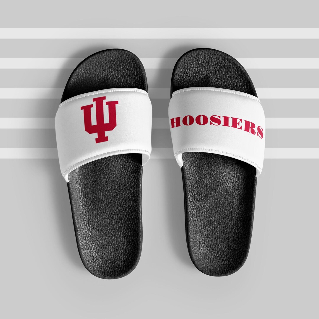 IU Mens Slides, College Slides, Indiana Univ. Slides, College Sandals ...
