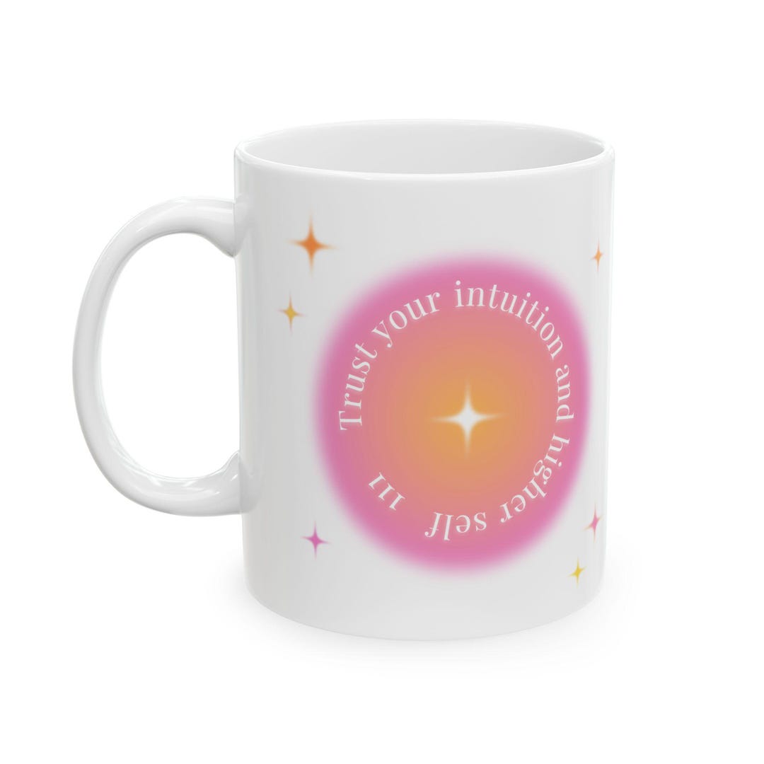 Trust Your Intuition Angel Number Ceramic Mug, 11oz 15oz White ...