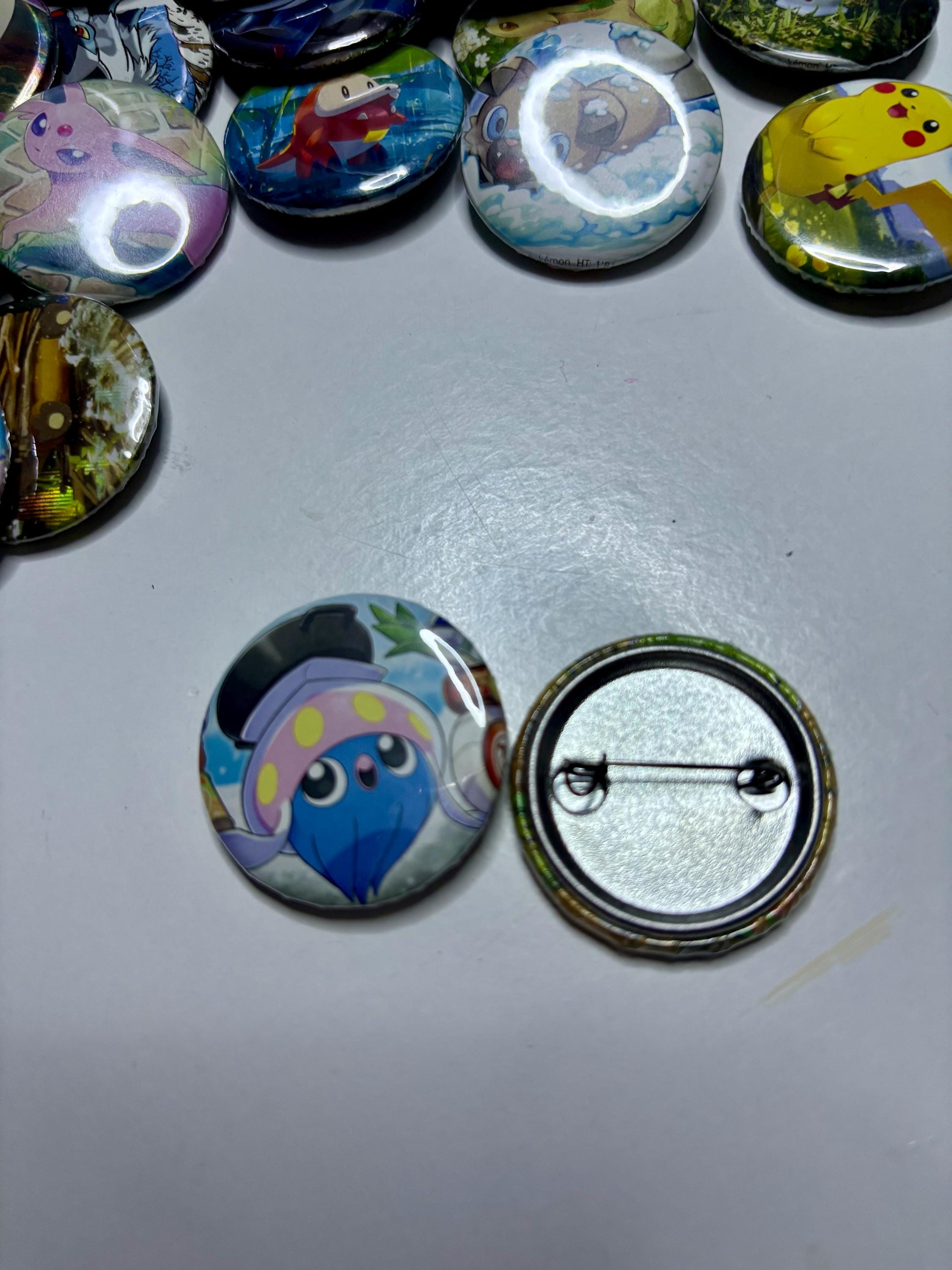 POKEMON BUTTONS! Upcycled Buttons From Real Pokemon Cards - Etsy
