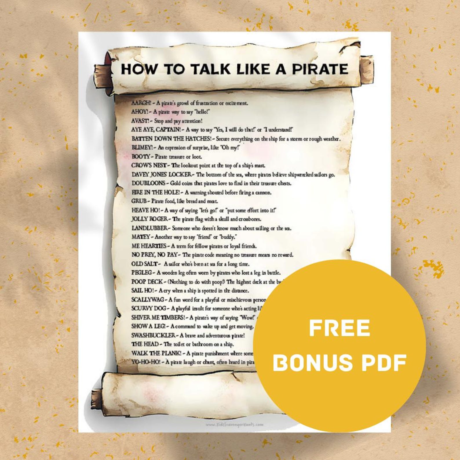 Pirate Scavenger Hunt for Kids Birthday Party Game, Printable Pirate ...