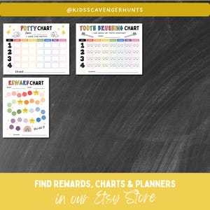 Printable Rainbow Reward Chart for Kids | Toddler Behavior Chart | Kids ...