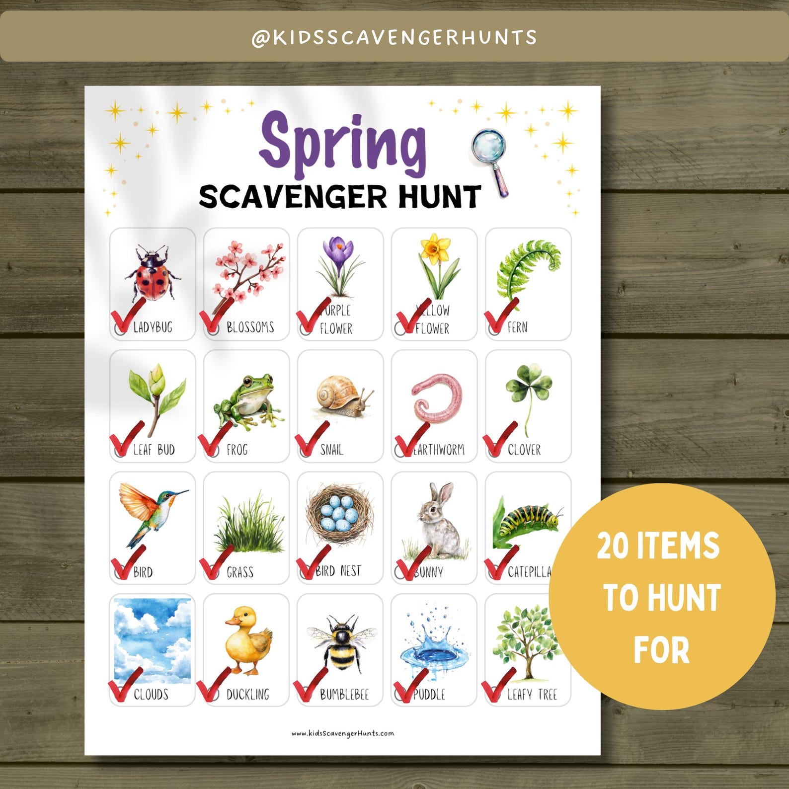 Printable Summer Scavenger Hunt | Nature Hunt for Kids | Outdoor ...