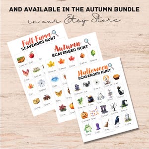 Printable HALLOWEEN Scavenger Hunt for Kids Outdoor Scavenger Hunt Kids ...