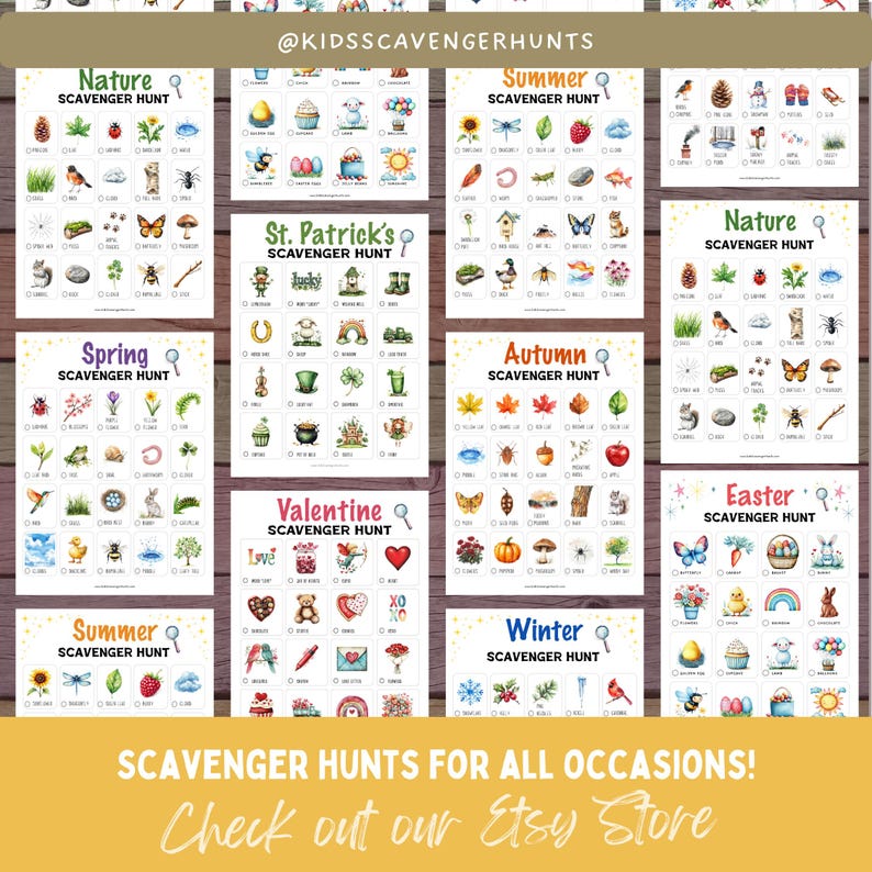 Printable Summer Scavenger Hunt | Nature Hunt for Kids | Outdoor ...