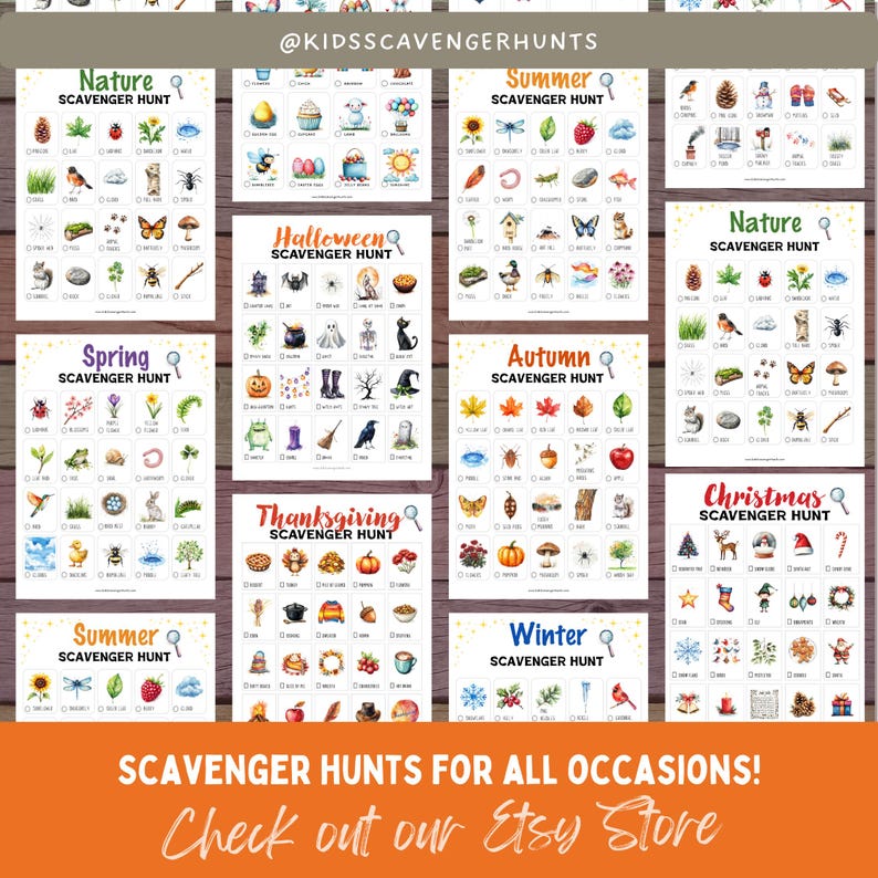 Printable Autumn Scavenger Hunt | Fall Nature Hunt for Kids | Outdoor ...
