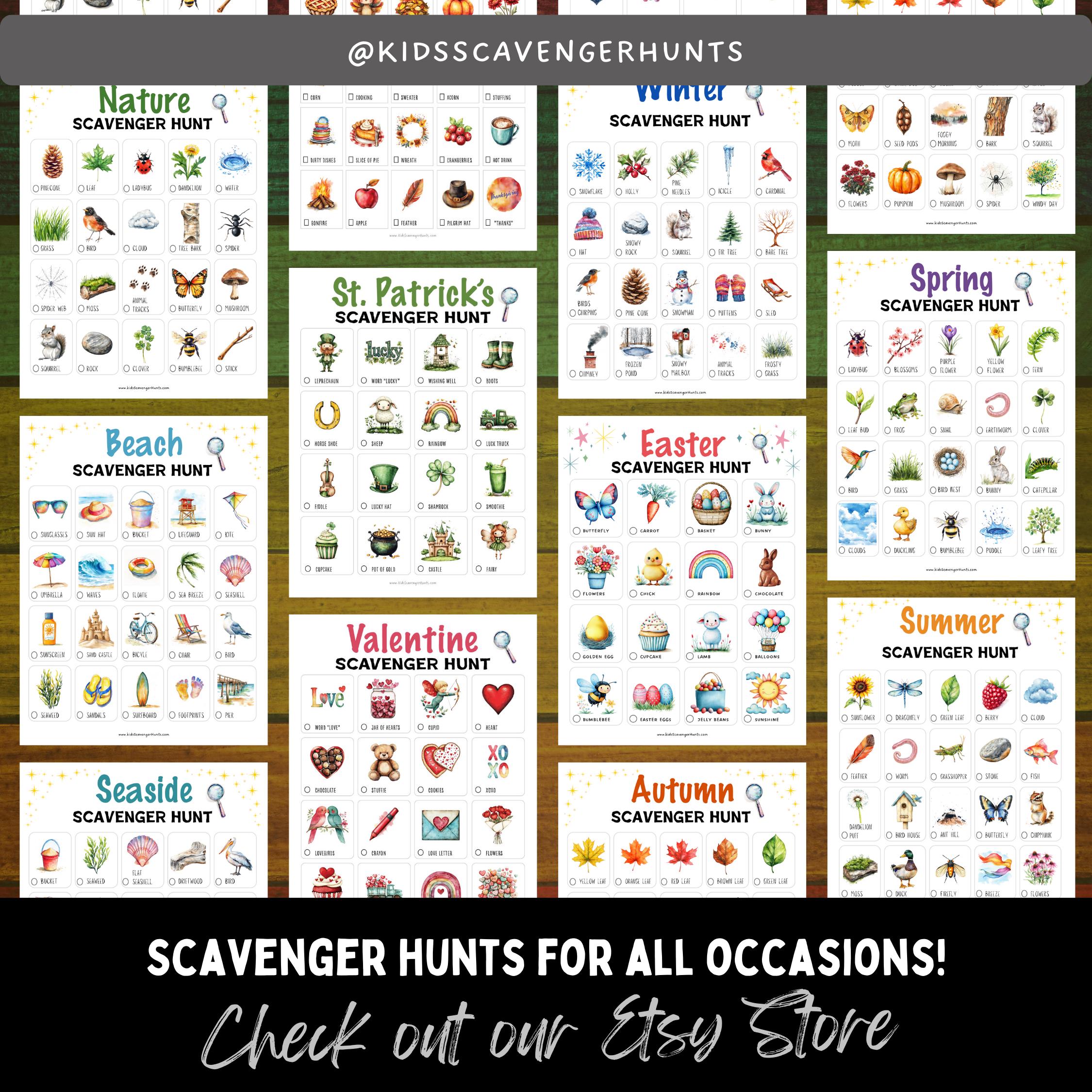 Printable Rainbow Scavenger Hunt | Color Scavenger Hunt for Kids ...