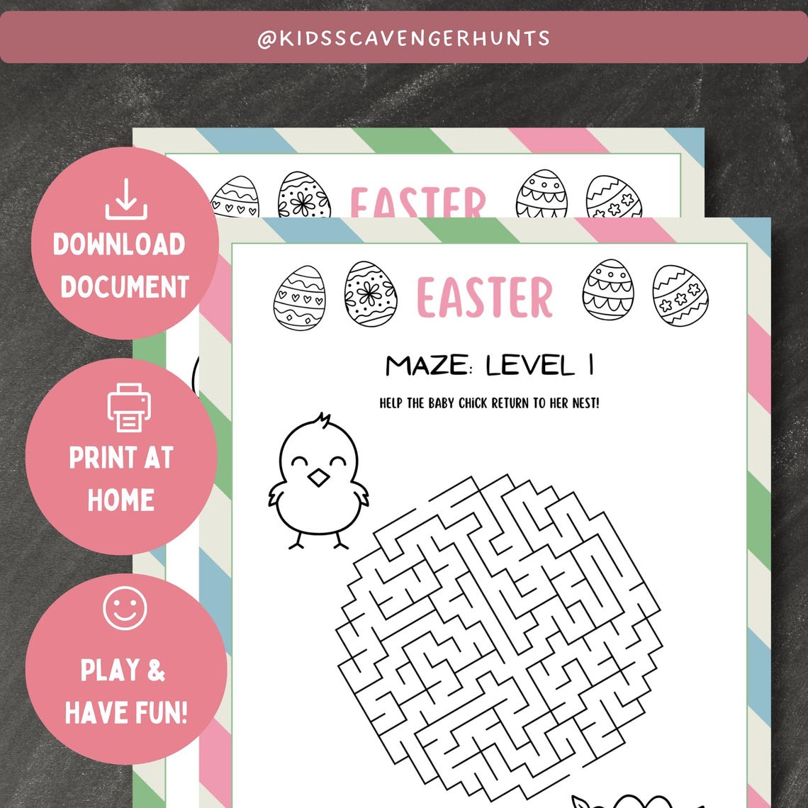Printable Easter Mazes - Easy & Hard | Fun Kids Activity | Classroom ...