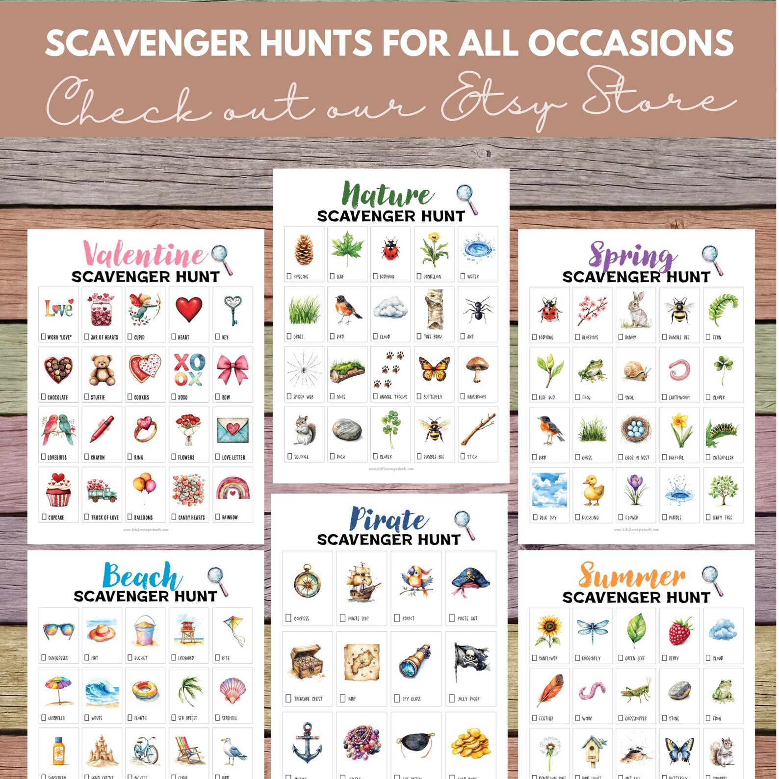 Printable Valentine's Day Scavenger Hunt | Kids Game | Family Party Fun ...