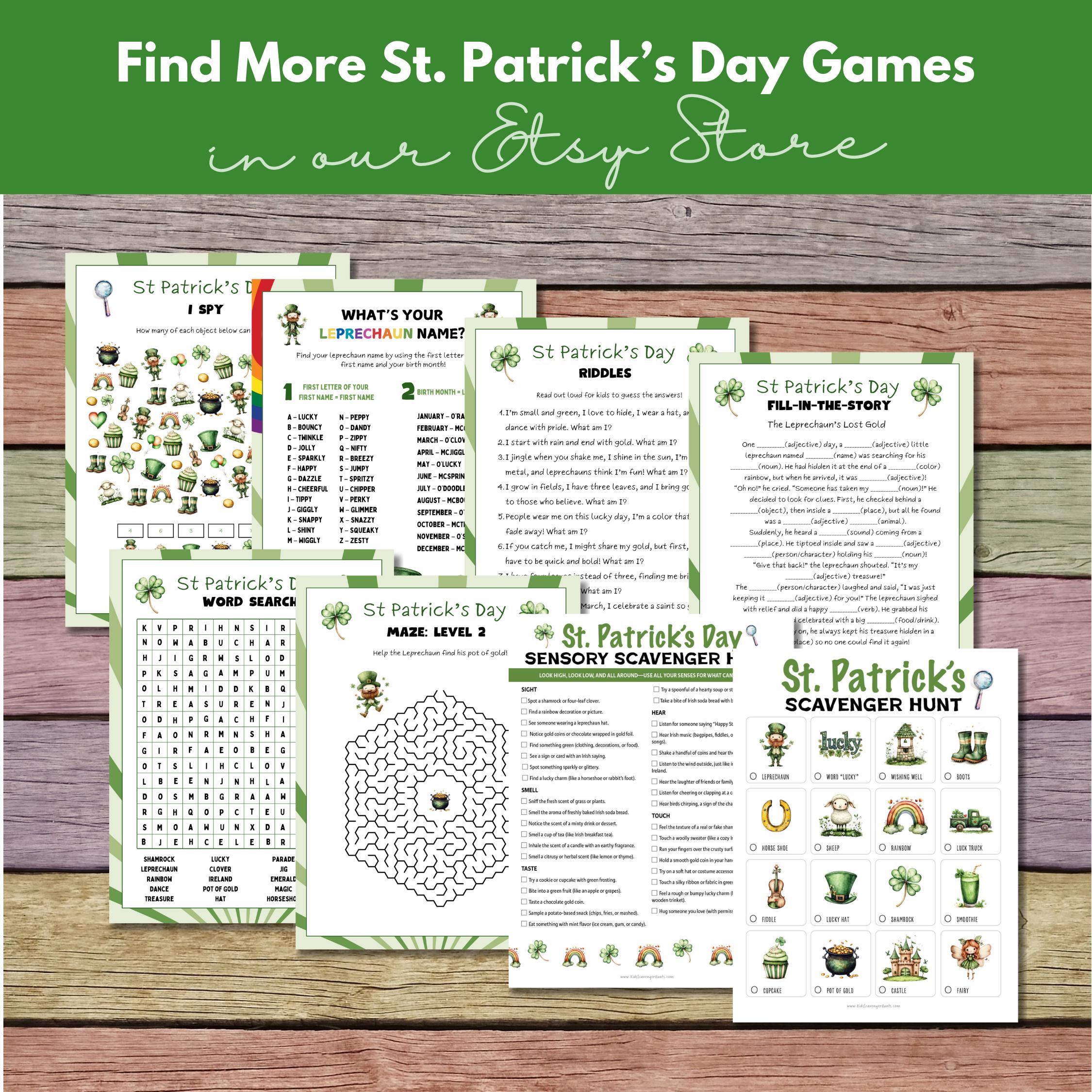 Printable St. Patrick’s Day Word Scramble | Fun Kids Activity | Holiday ...