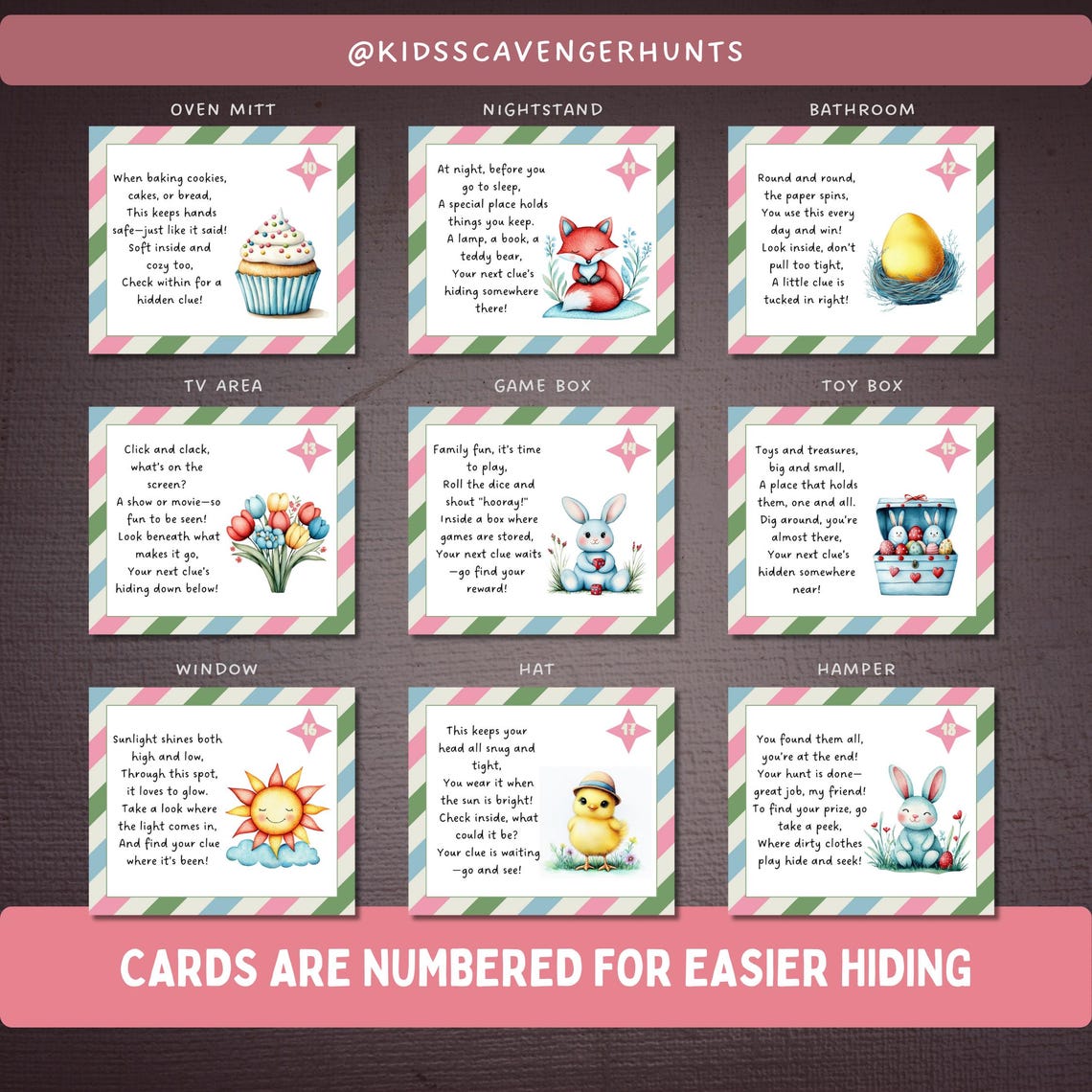 Easter Bunny Scavenger Hunt Printable | Indoor Treasure Hunt With Clues ...