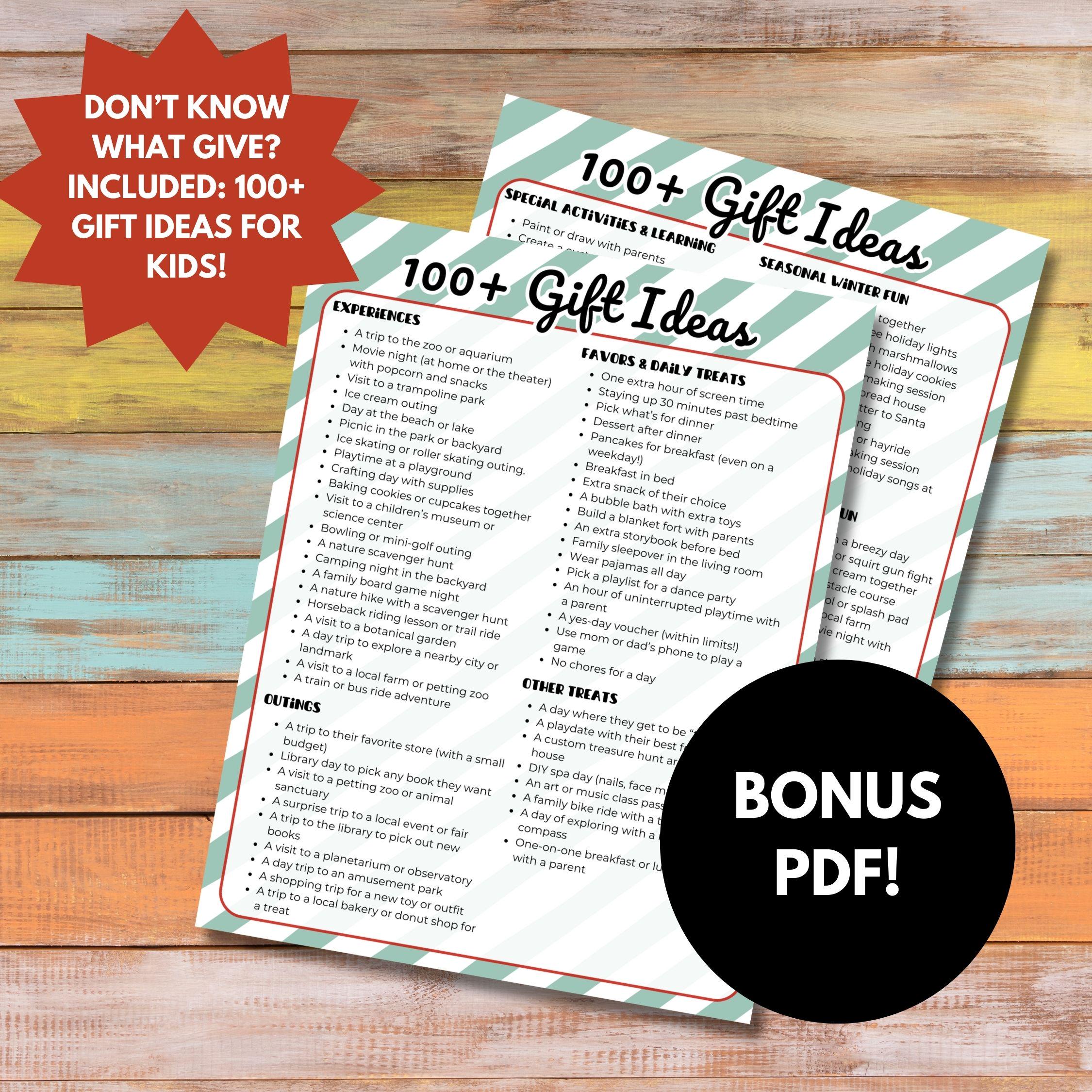 Editable Kids Reward Coupon Book | Printable DIY Gift for Holidays ...