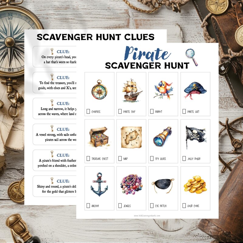 Pirate Treasure Hunt - Etsy