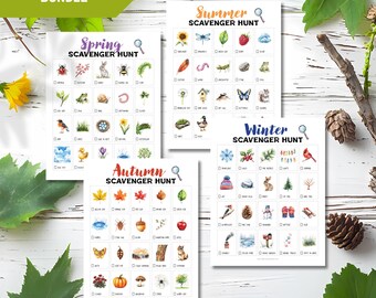 Printable NATURE Scavenger Hunt for Kids Outdoor Scavenger Hunt Kids ...