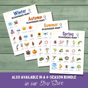 Printable Spring Scavenger Hunt | Nature Scavenger Hunt for Kids ...