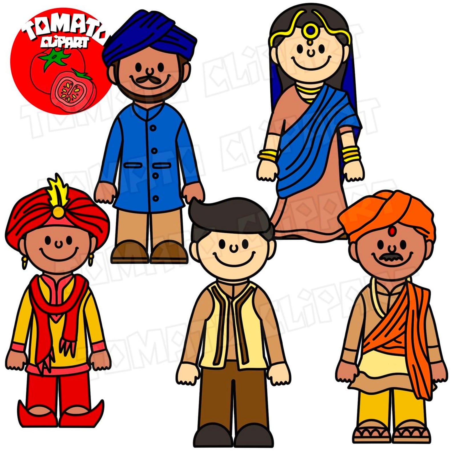 Asia Clipart Set/ India/ Indonesia/ Maldives/ Myanmar/ Bundle Part3 - Etsy