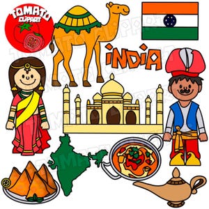 Asia Clipart Set/ India/ Indonesia/ Maldives/ Myanmar/ Bundle Part3 - Etsy