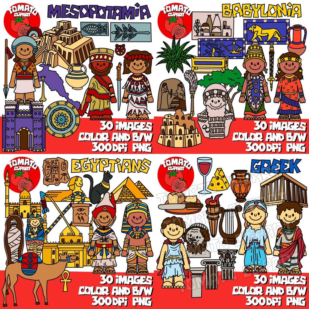 Ancient History Clipart/ Mesopotamia/ Babylonia/ Egyptians/ Greek ...