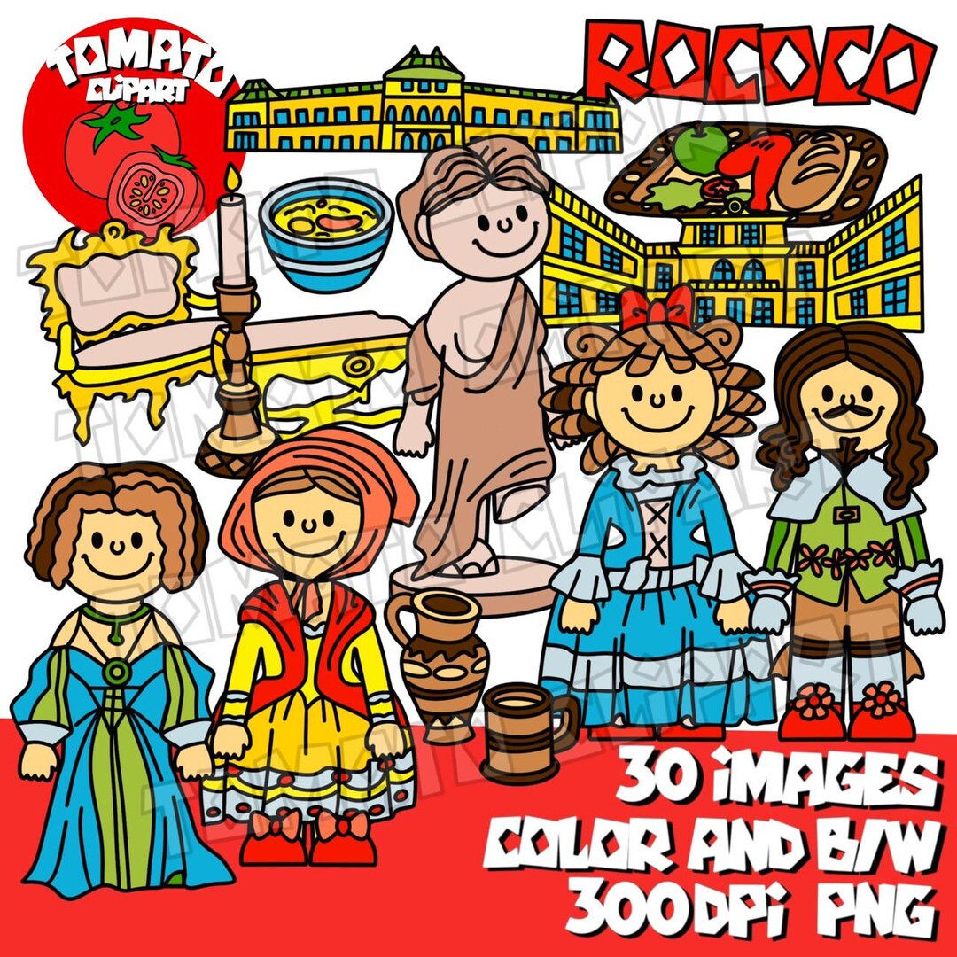 Rococo Clipart/ Ancient History Clipart tomato Clipart - Etsy