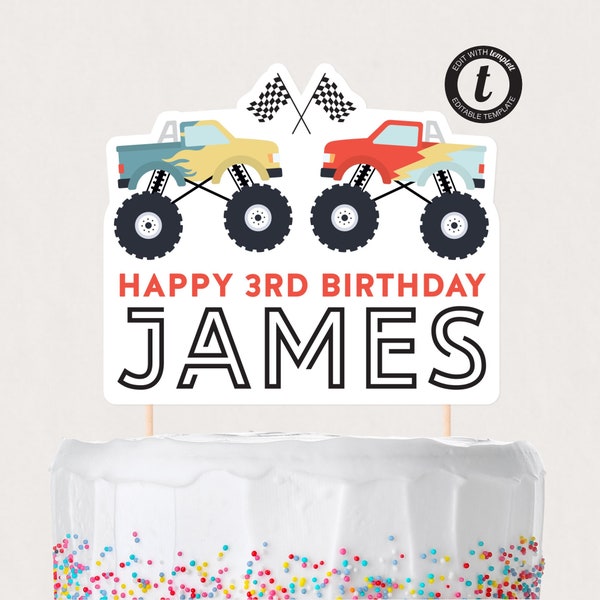Monster Truck Cake Topper - Etsy