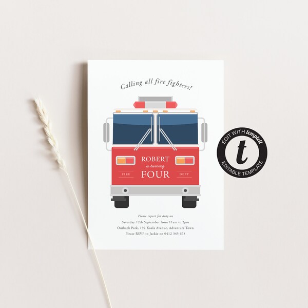 Diy Fire Truck - Etsy