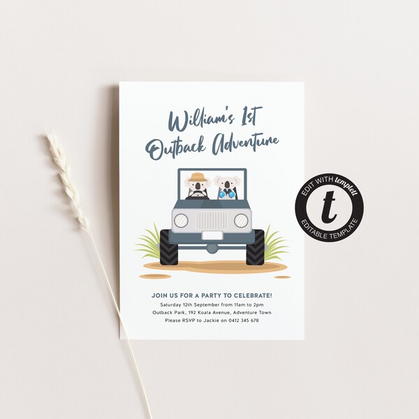 Australian Outback Birthday Invitation - Etsy