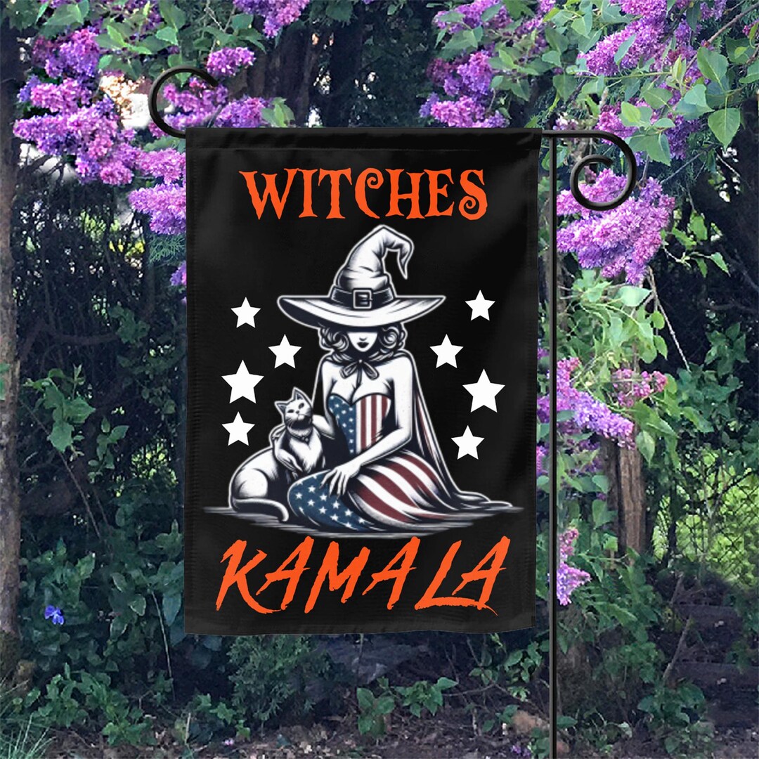 Witches for Kamala Harris Political Election Flag, Spooky Season ...