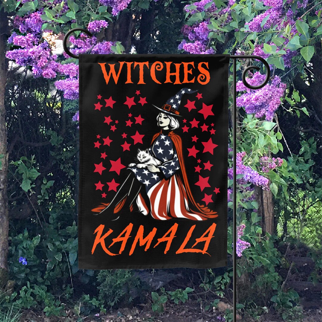 Witches for Kamala Harris Political Election Flag, Spooky Season ...