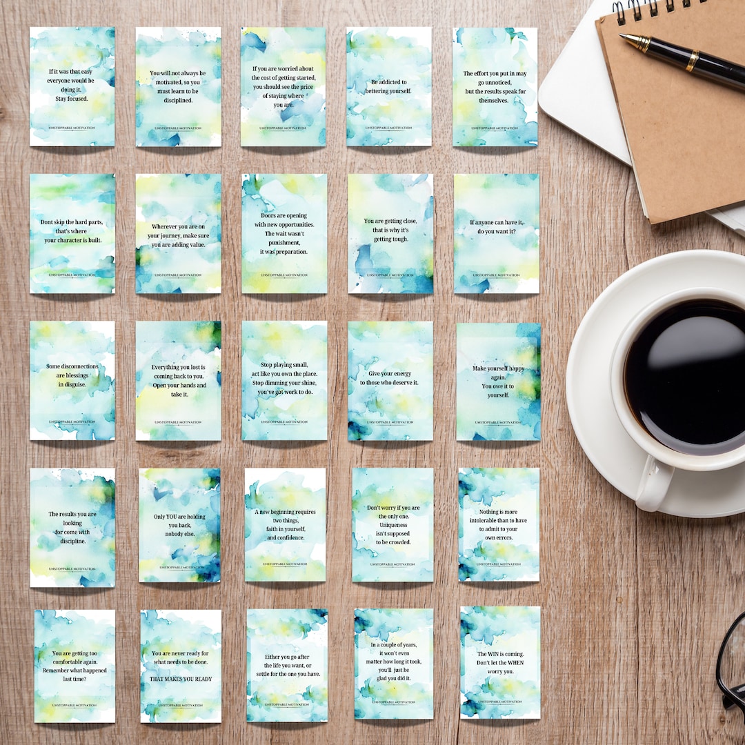 Motivation Cards, Affirmation Cards, Manifest Cards, Vision Board - Etsy