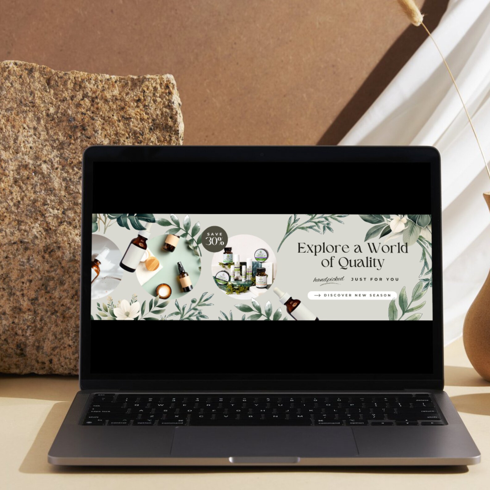 Botanical Website Banner - Etsy