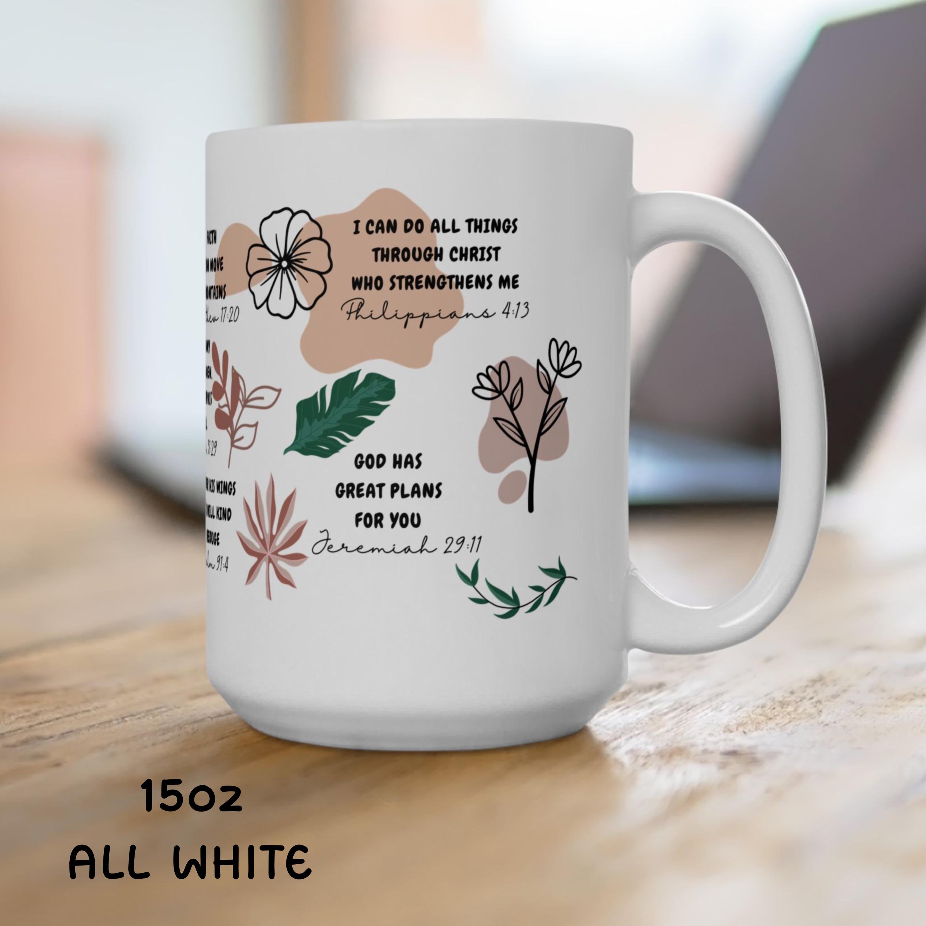 Christian Mug,christian Bible Verse Mug,ceramic Mug,inspirational ...