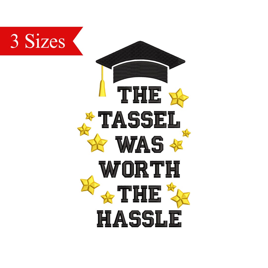 Graduation Machine Embroidery File College Graduation Embroidery Design ...