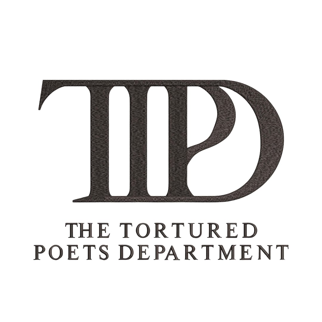 Taylor Swift Machine Embroidery File, Tortured Poets Embroidery Design ...