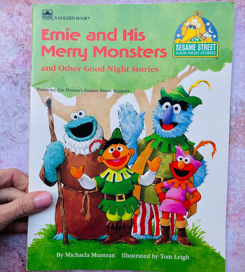 Sesame Street Ernie and His Merry Monsters Softcover Book - Etsy