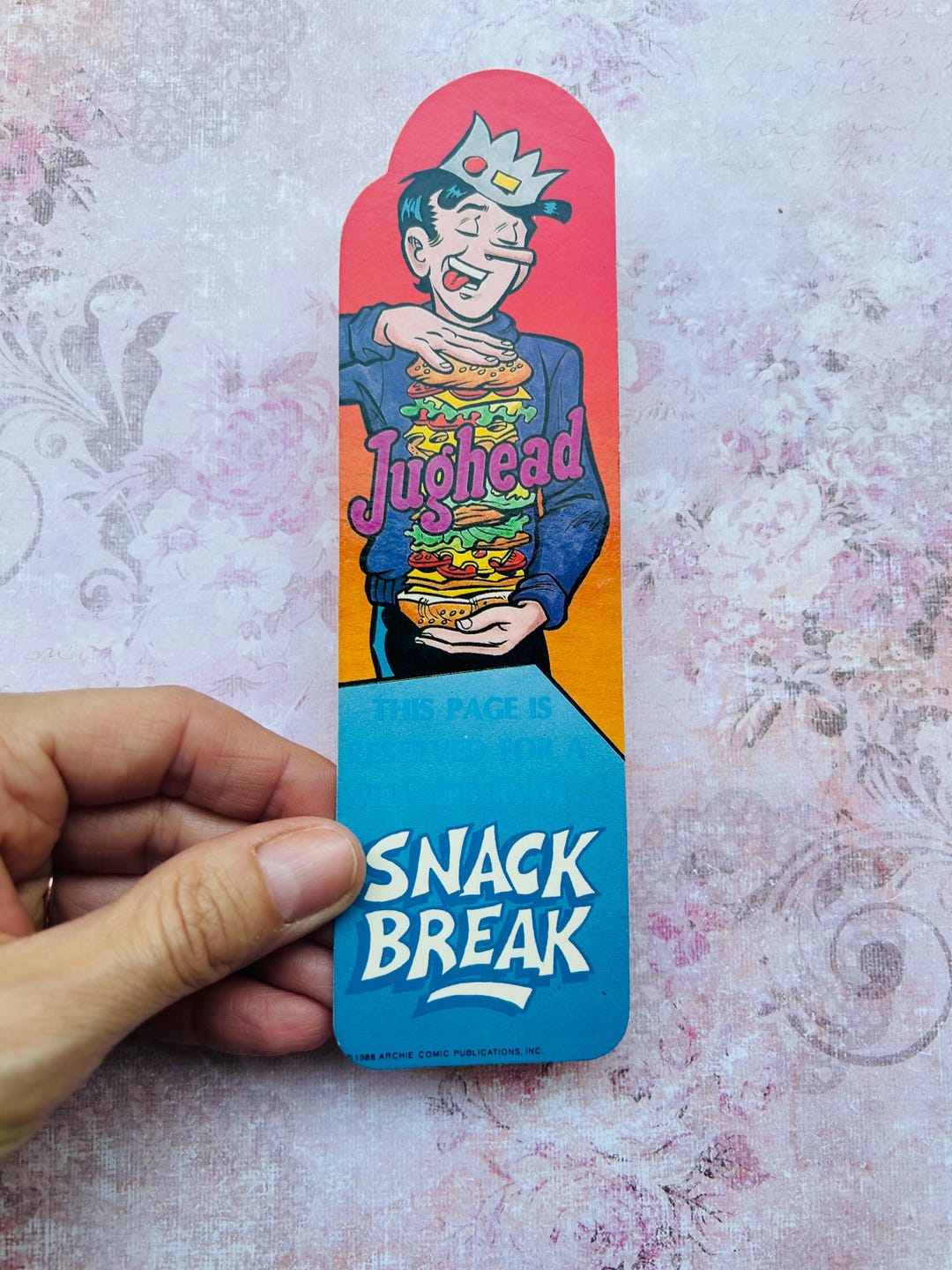 1988 Archie Comics Jughead Bookmark - Etsy
