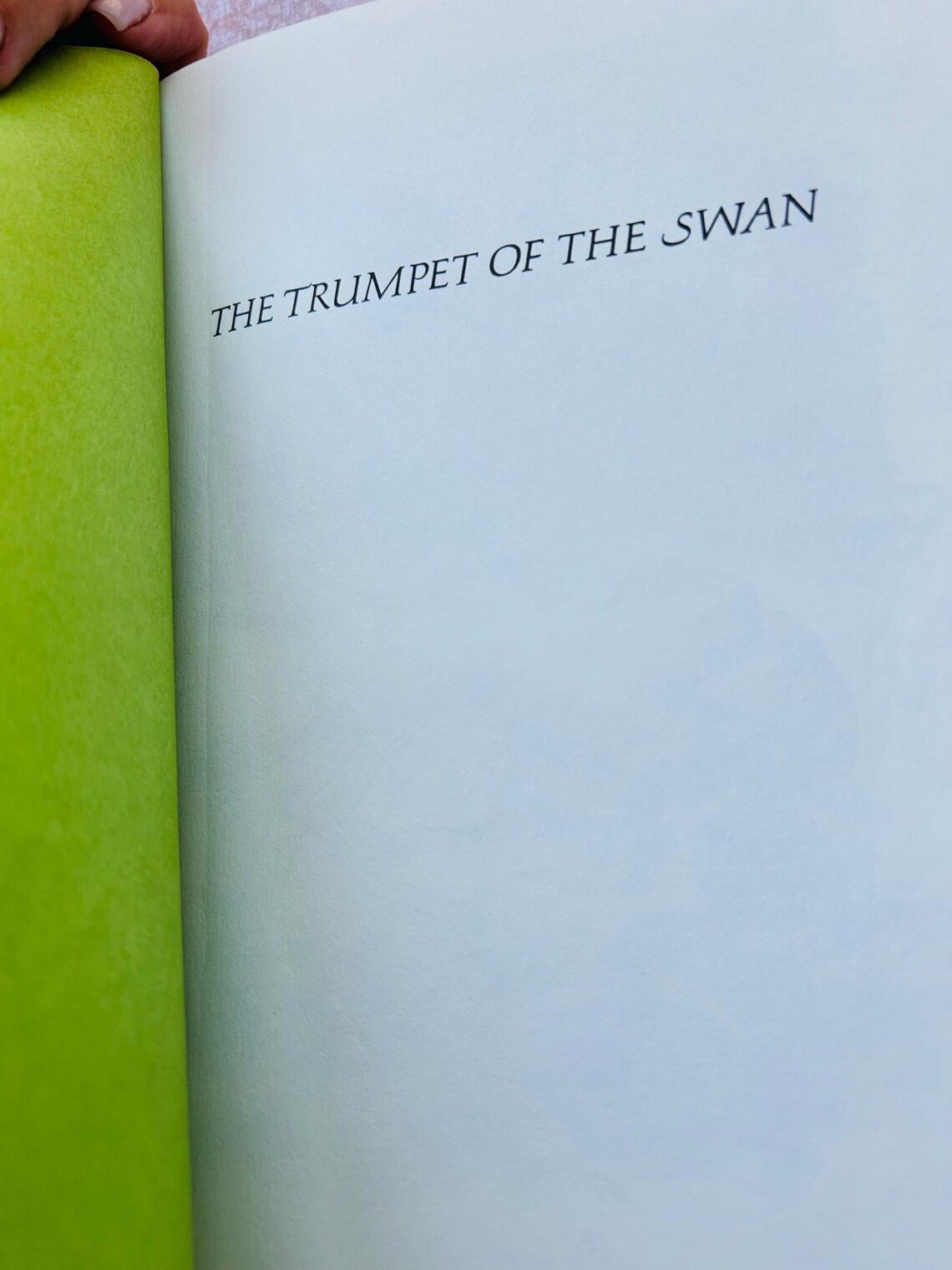 E.B White the Trumpet of the Swan Book - Etsy