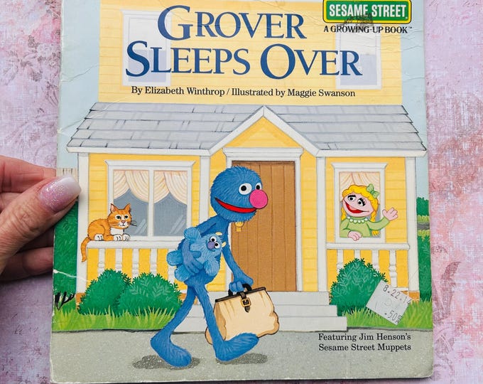 Sesame Street Grover Sleeps Over Book - Etsy