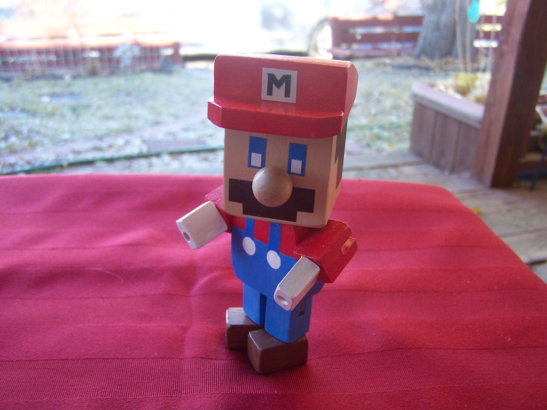 Wood Mario - Etsy